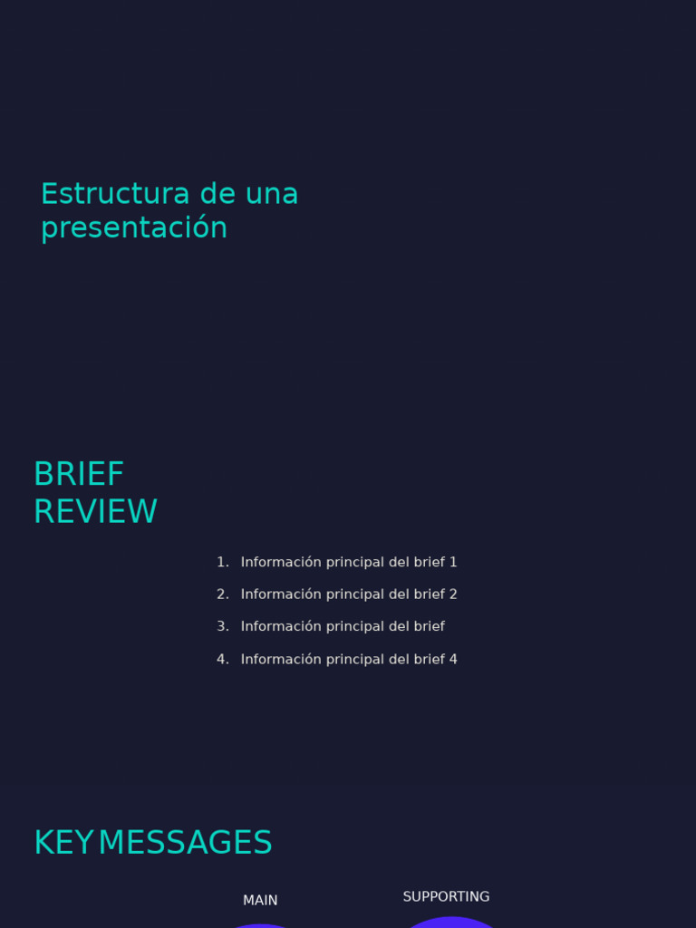 Estructura de Una Presentaciขn | PDF