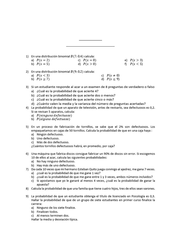 PR Ctico 3-3 SH-Distribuci N Binomial | PDF