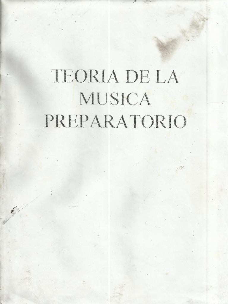 Teoria de La Musica Preparatorio | PDF