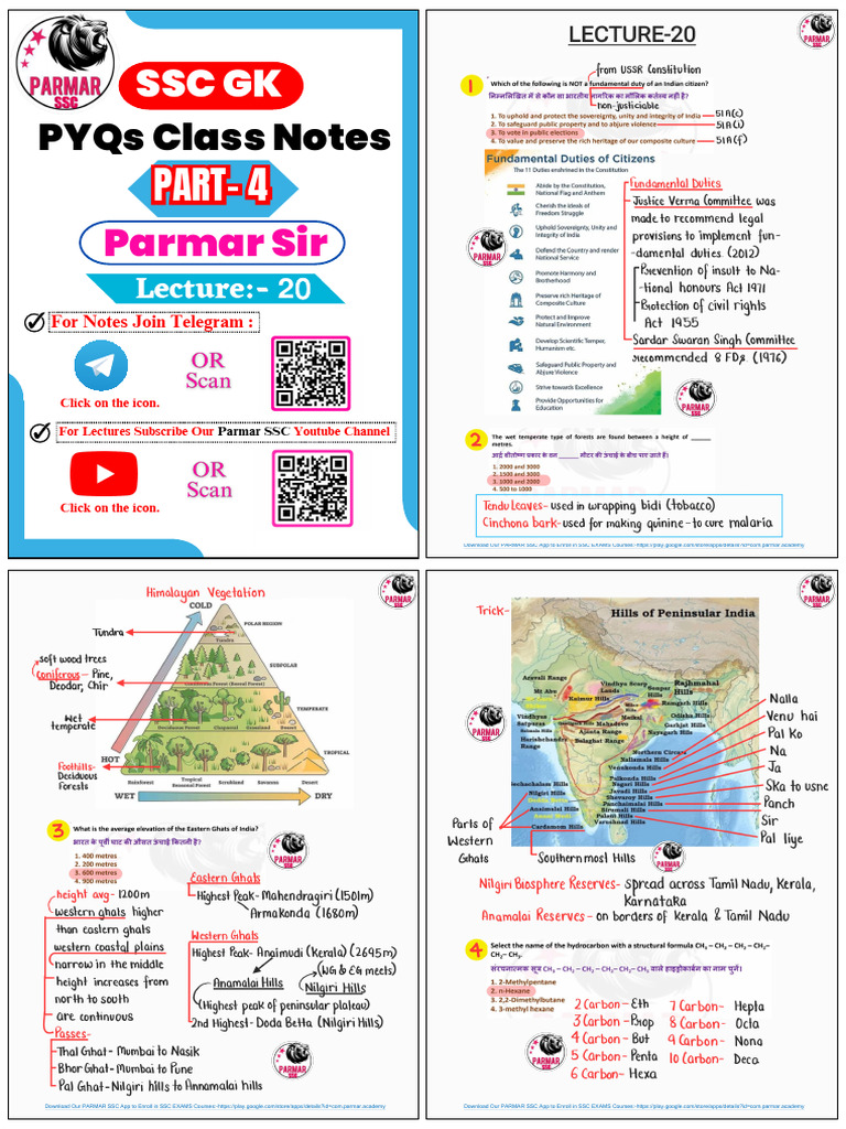 PYQ PART 4 (Lecture 20) ENGLISH | PDF