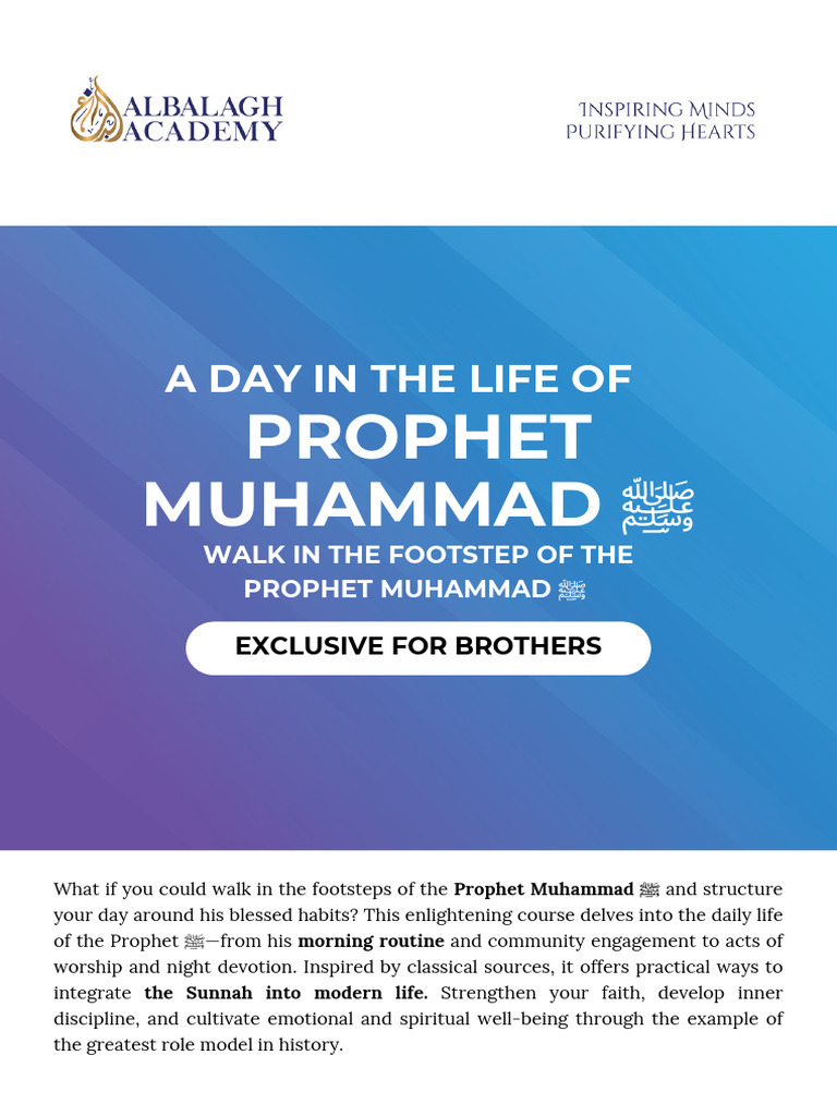 A Day in The Life of Prophet Muhammad | PDF | Muhammad | Teachers