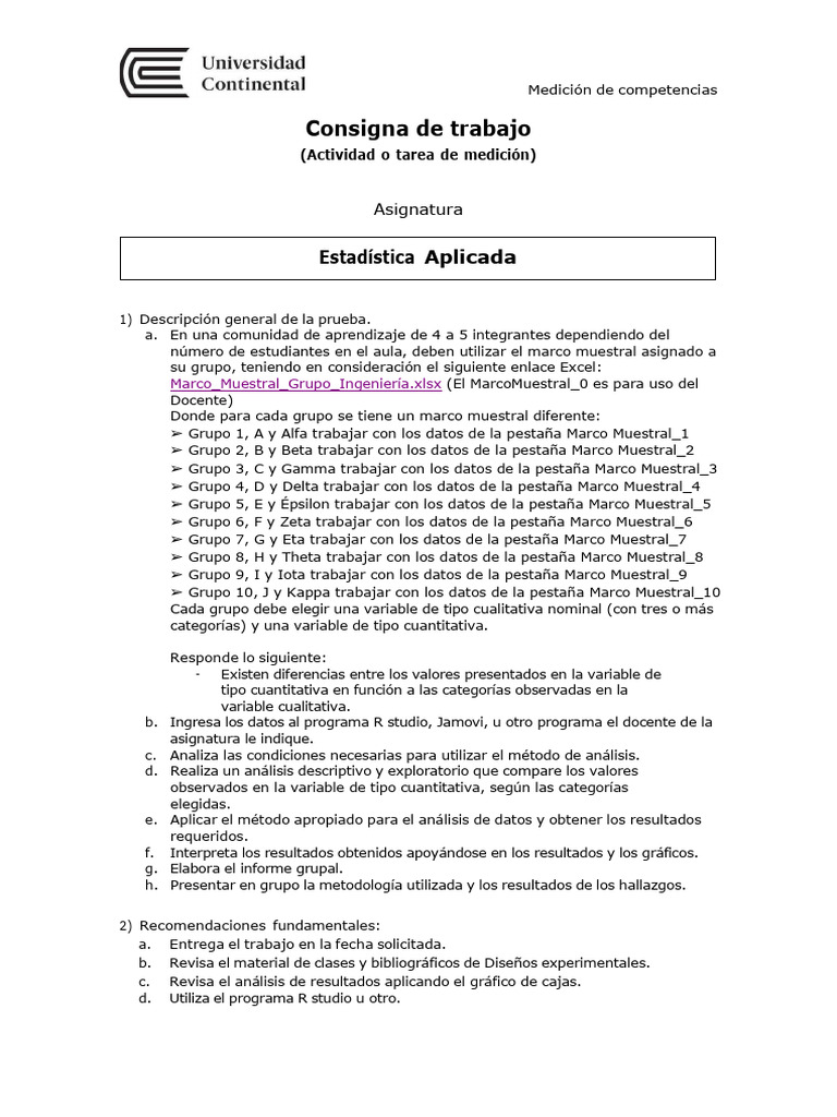 Consigna 2 | PDF | Estadísticas | Datos