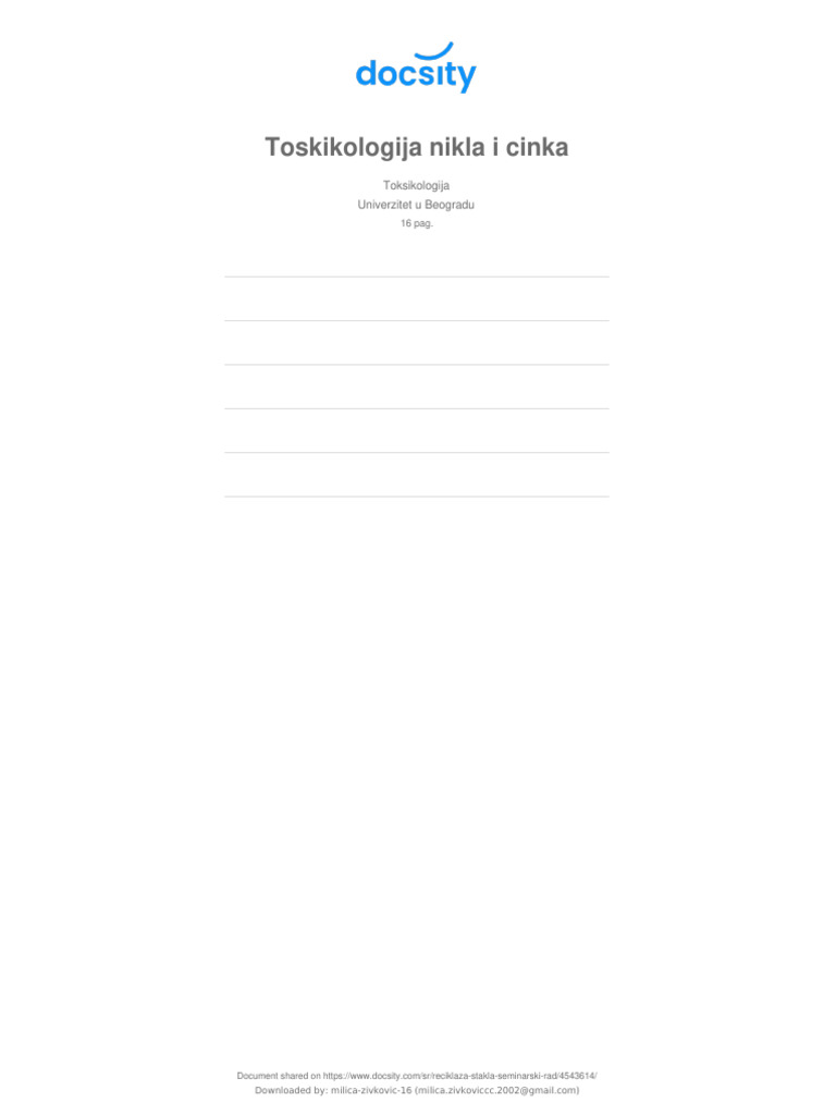 Docsity Reciklaza Stakla Seminarski Rad | PDF