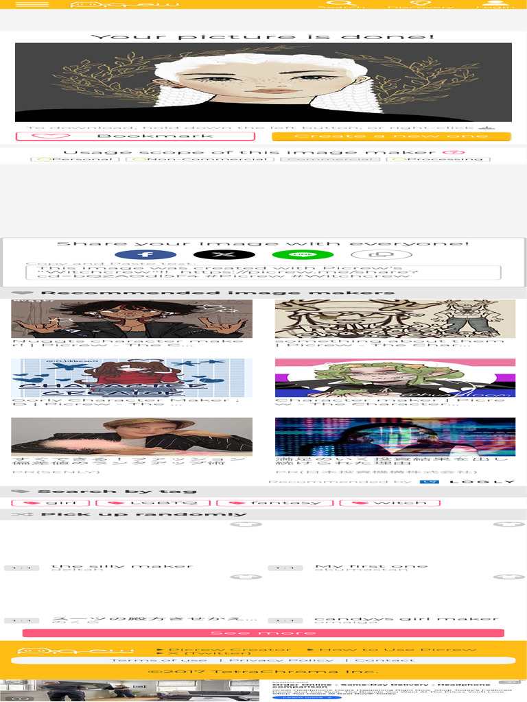 Witchcrew Picrew - The Character Maker & Creator 3 | PDF