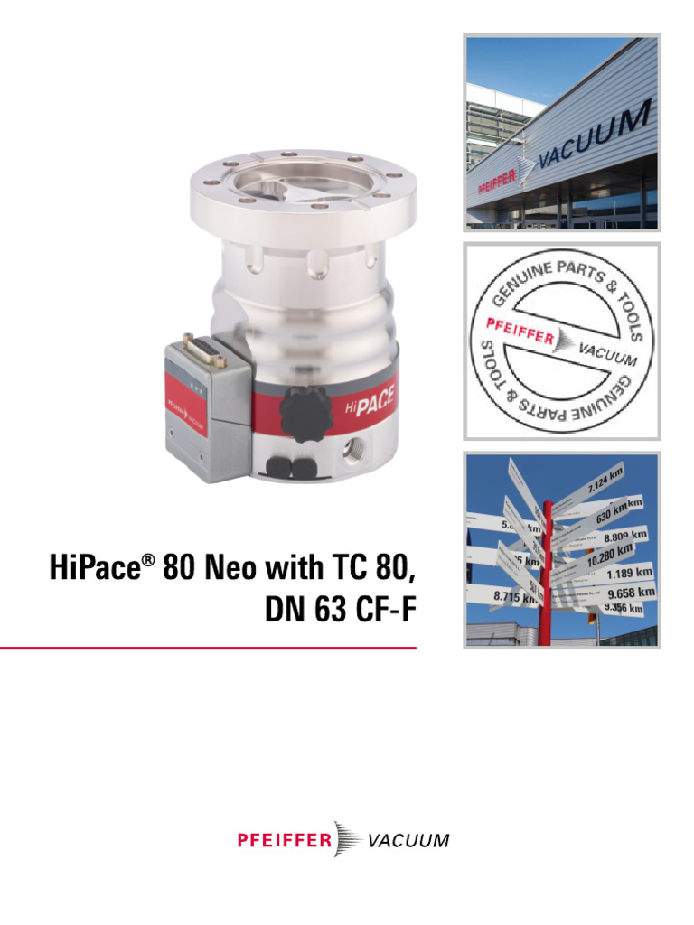 HiPace 80 Neo Turbo Pump Overview | PDF | Manufactured Goods | Electricity