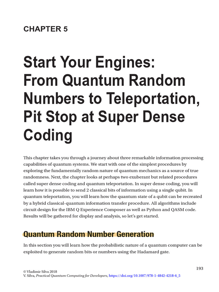 SILVA, Vladmir - Practical Quantum Computing For Developers - Cap. 05 | PDF | Computer Science ...