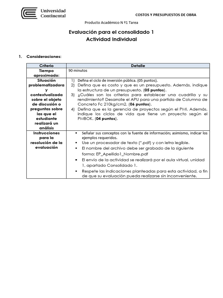 U1 - C1 - Prueba - Desarrollo | PDF