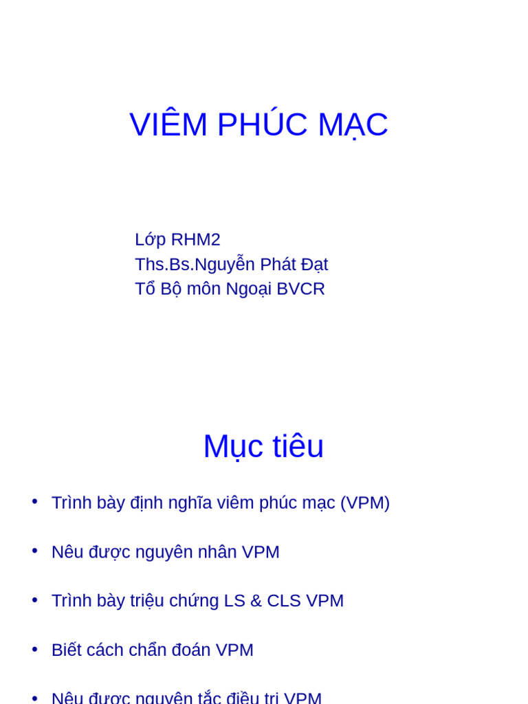 Viem Phuc Mac-RHM2 | PDF