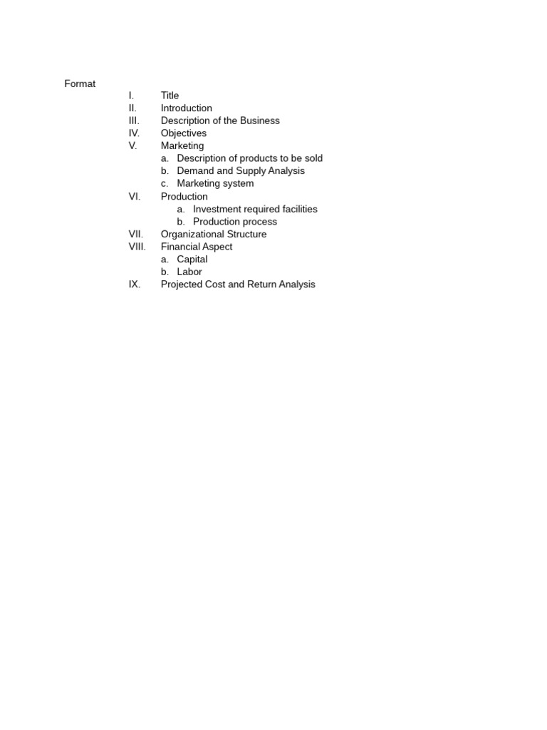 Format Project Proposal | PDF