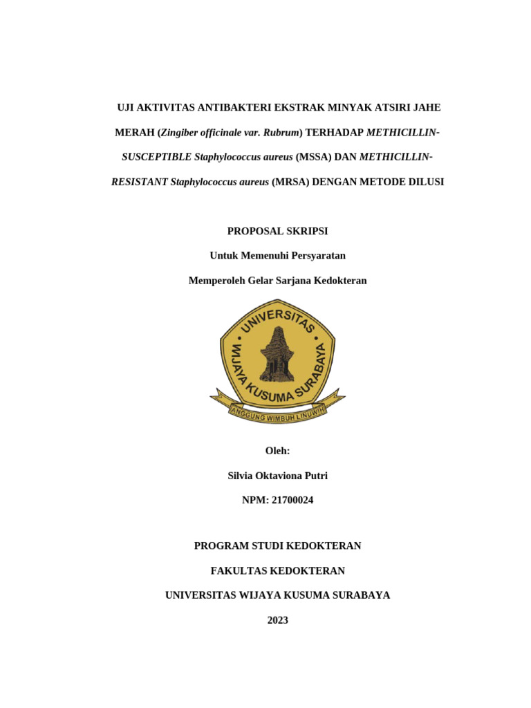 Silvia Oktaviona Putri - Naskah Proposal | PDF