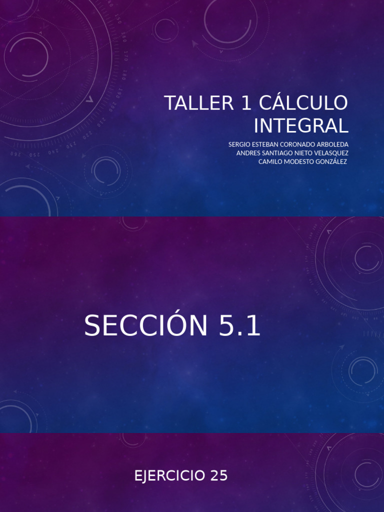 Taller de Cálculo Integral: Ejercicios y Soluciones | PDF | Integral ...