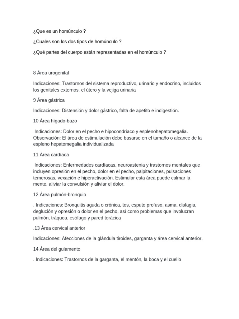Que Es Un Homúnculo | PDF | Mano | Enfermedades y trastornos
