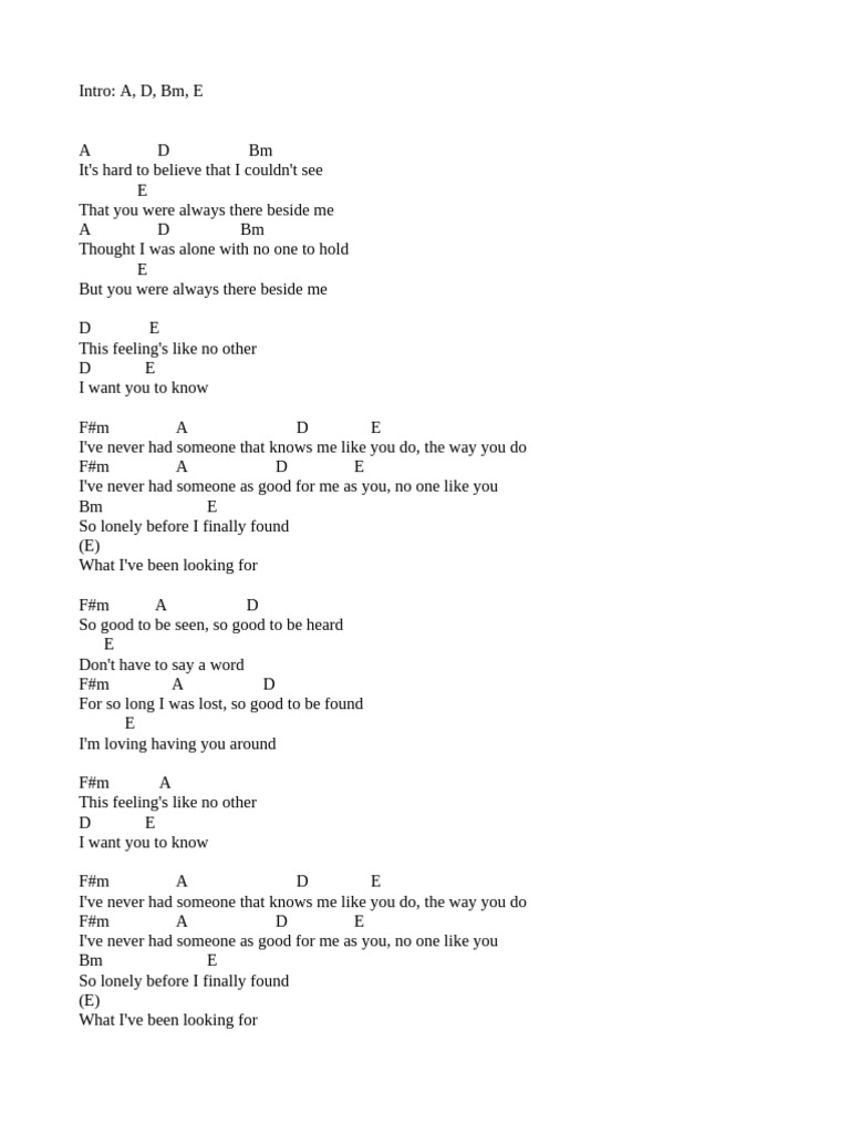What I've Been Looking For Lyrics | PDF