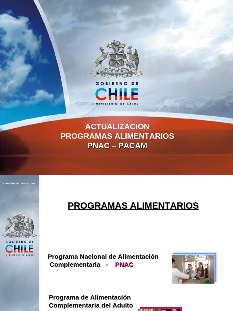 Actualización PNAC y PACAM 2024 | PDF | Nutrición | Dieta y nutrición
