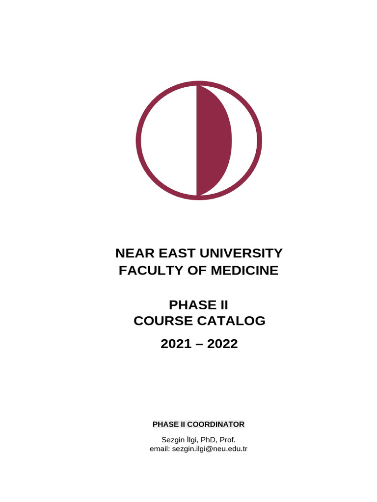 Phase-II-Course-Catalog-2021-2022 | PDF | Anatomy | Muscle Contraction