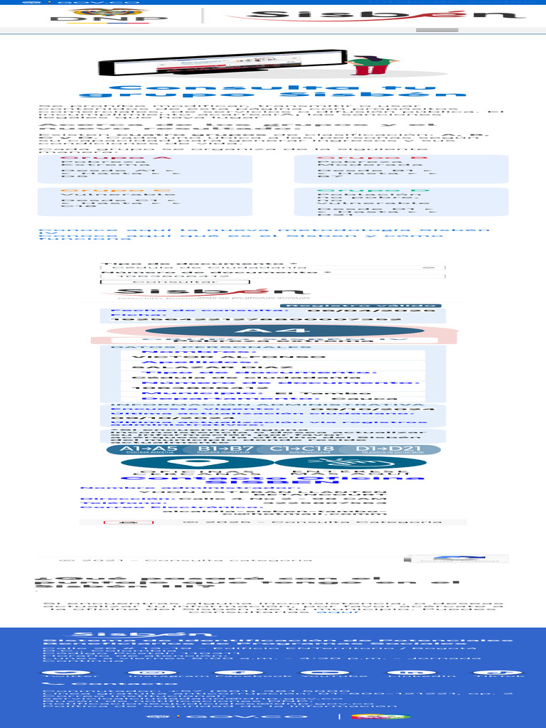 Bienvenido A La Página Del Sisbén IV | PDF