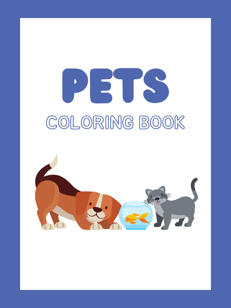 Blue Colorful Pets Coloring Book _20241206_003019_0000 | PDF