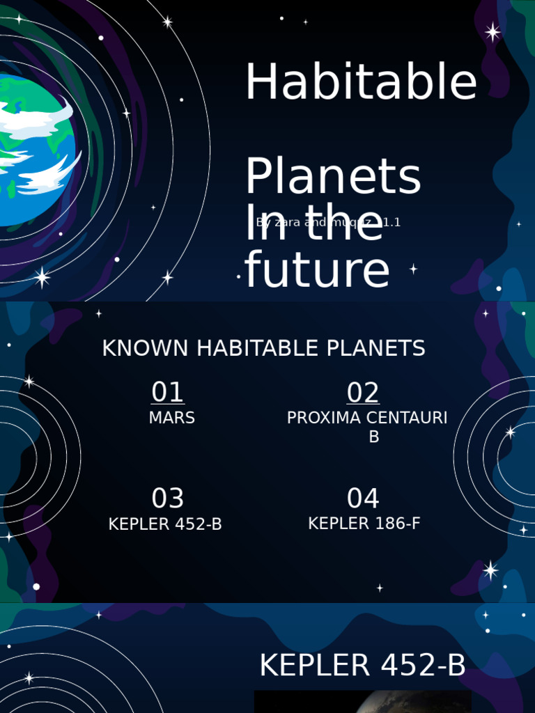 Kepler 186f and 452b Overview | PDF