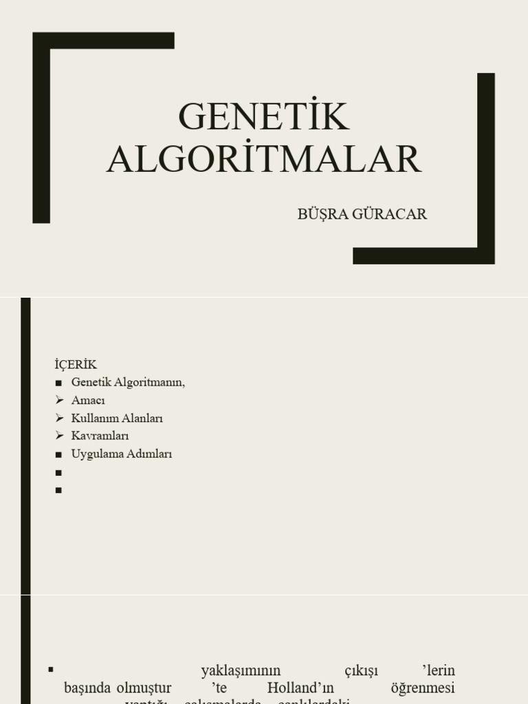 Genetik_Algoritmalar_Busra_Guracar | PDF