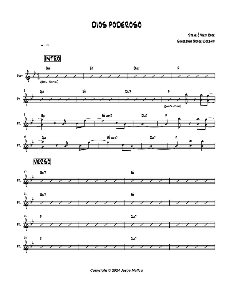 Dios Poderoso - Chart | PDF