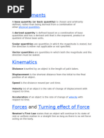 Physics Terms and Definitions Overview | PDF | Acceleration | Heat