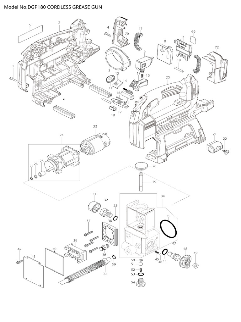 Manual Grasera Automática Makita (Despiece) | PDF | Screw ...