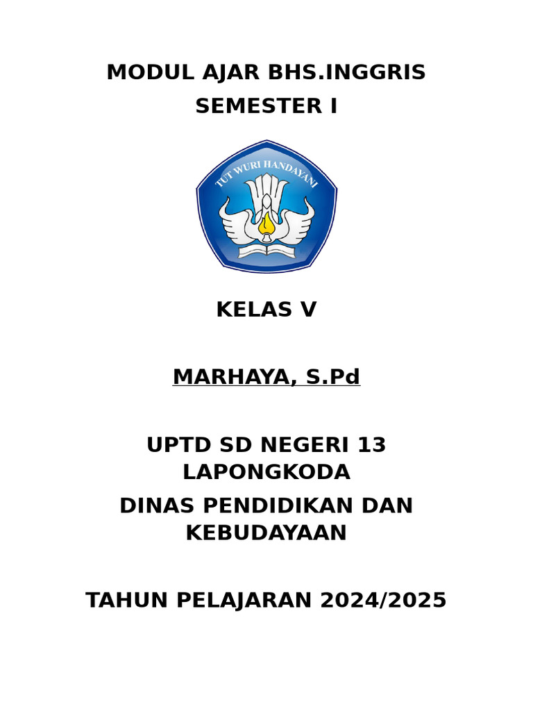 Modul Ajar Bhs Sampul | PDF