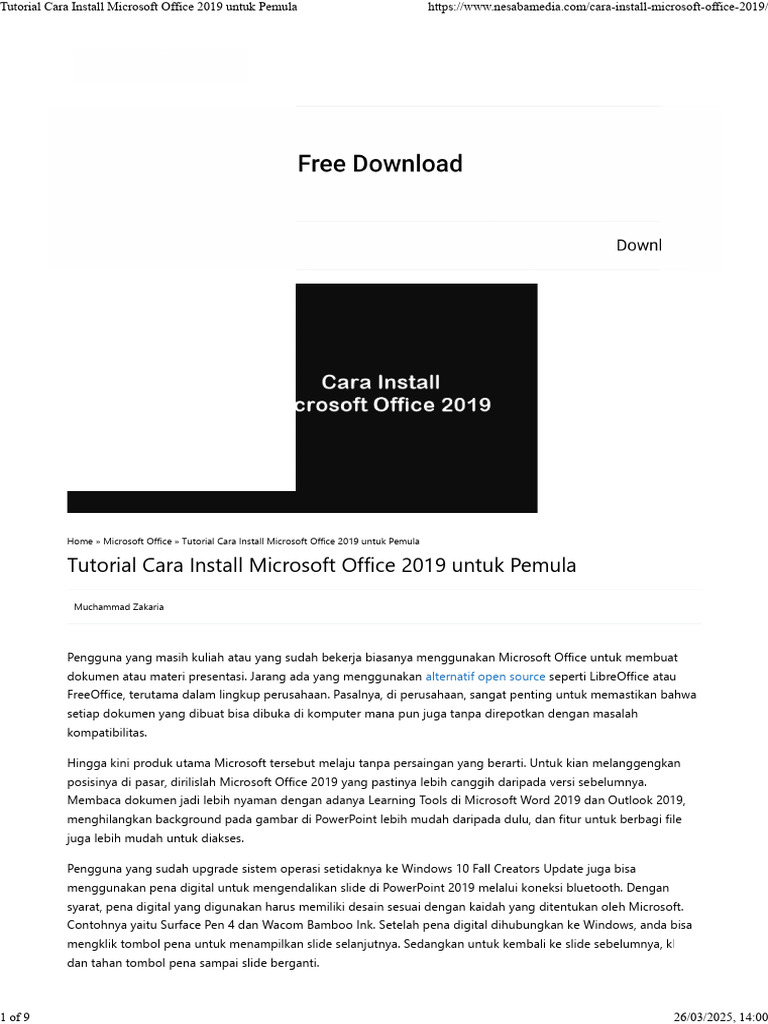 Cara Install Office 2019 | PDF