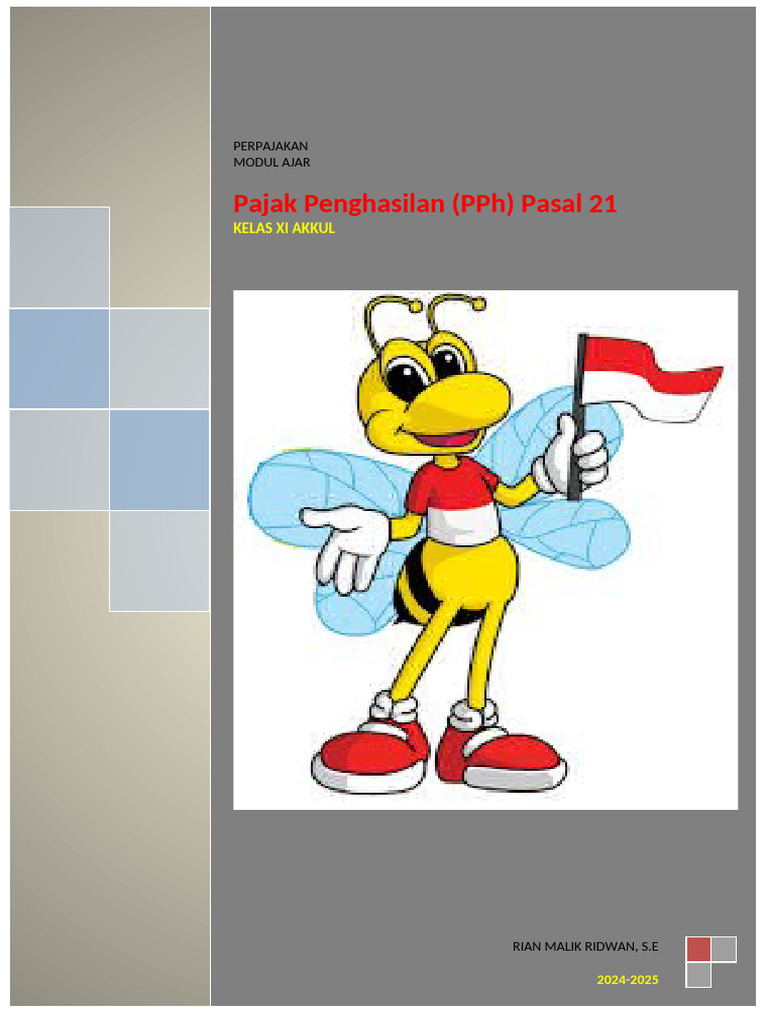 Modul Ajar PPH 21 Perpajakan Kls XI 2024-2025 Rian | PDF