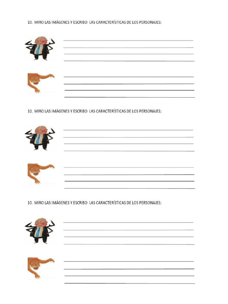 DESCRIPCION DEL PERSONAJE | PDF