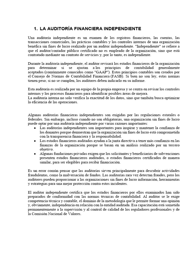 Practica de Campo Semana 02 Auditoria Financiera 2 | PDF | Auditoría | Contralor