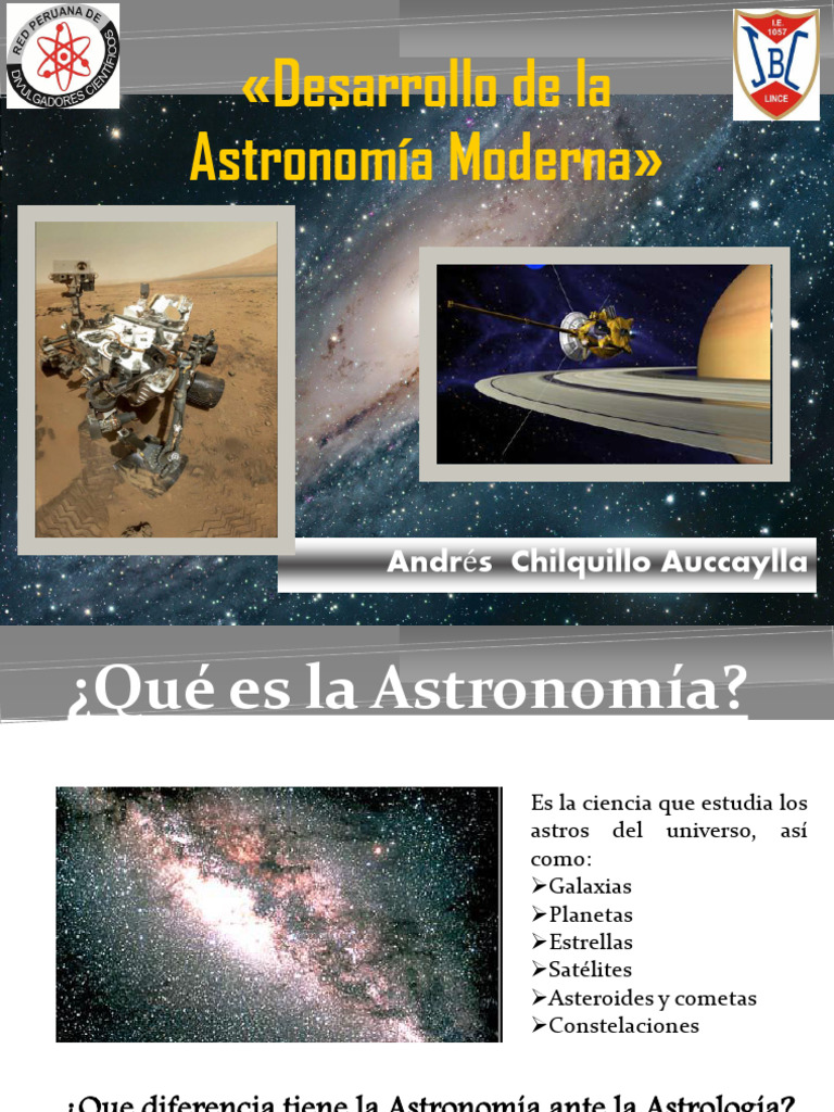 desarrollo de la astronomia moderna.pptx [Reparado][1349] | PDF ...
