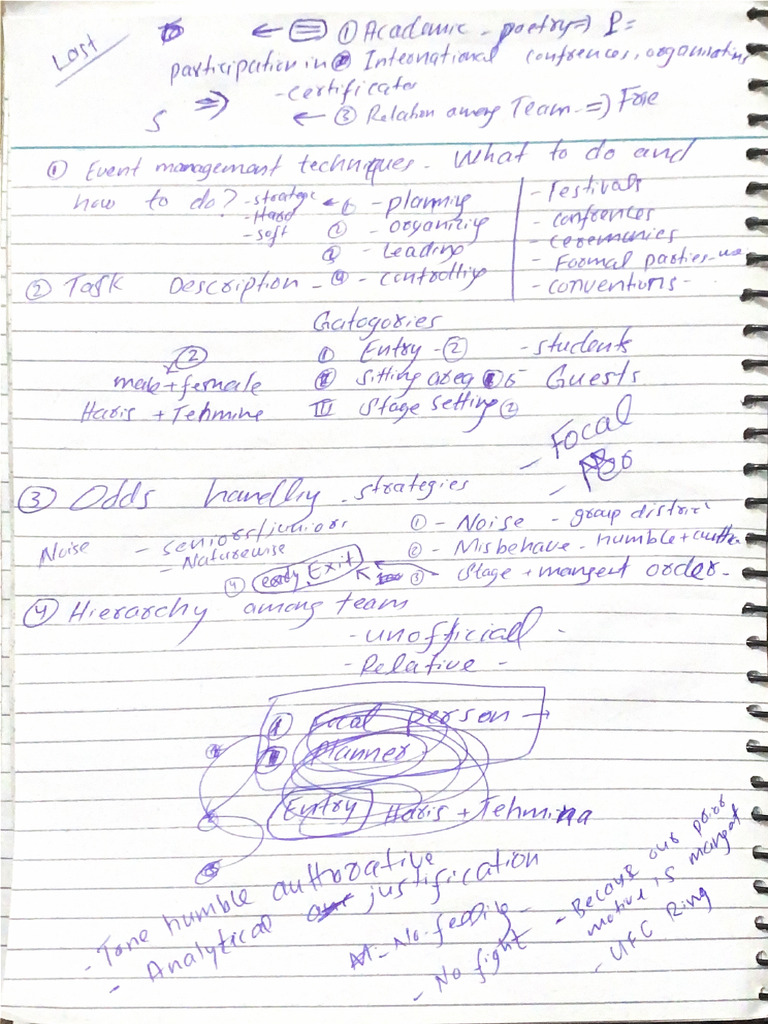 Event Management Wing | PDF