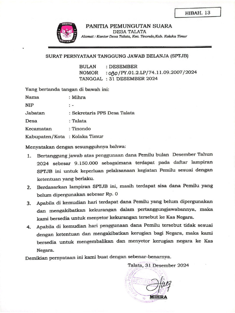 SPTJB November 2024 | PDF