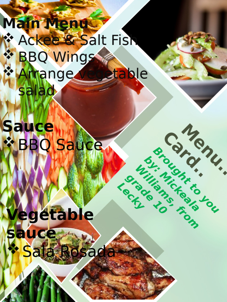 Menu Card | PDF