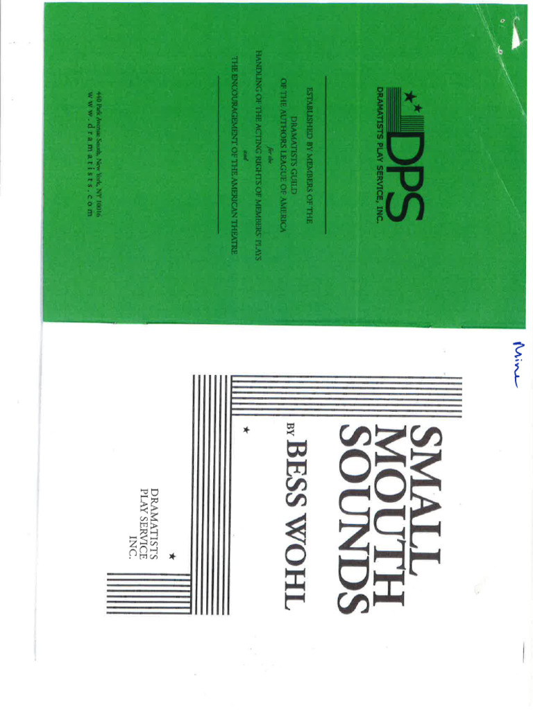 Small Mouth Sounds | PDF