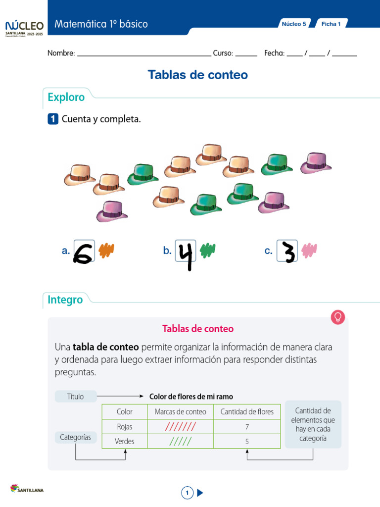 Tablas de Conteo Refuerzo_firmado | PDF