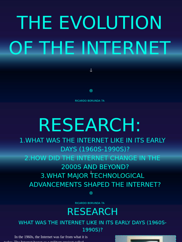 The Evolution of The Internet | PDF | Internet | Artificial Intelligence