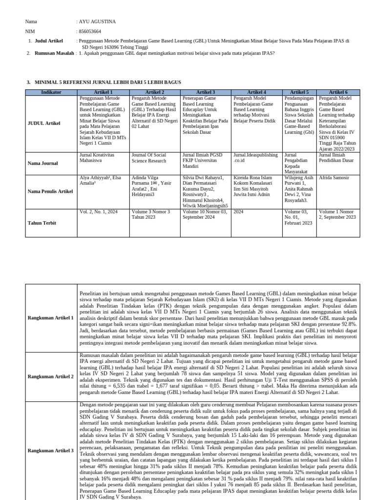 Format Tugas 1-2 | PDF