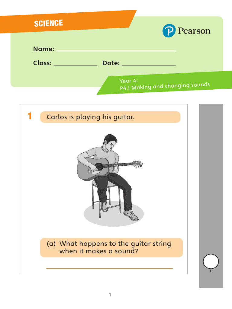 Making and Changing Sound Progress Test 1 | PDF