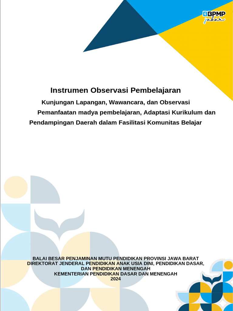 Instrumen Observasi Pembelajaran | PDF