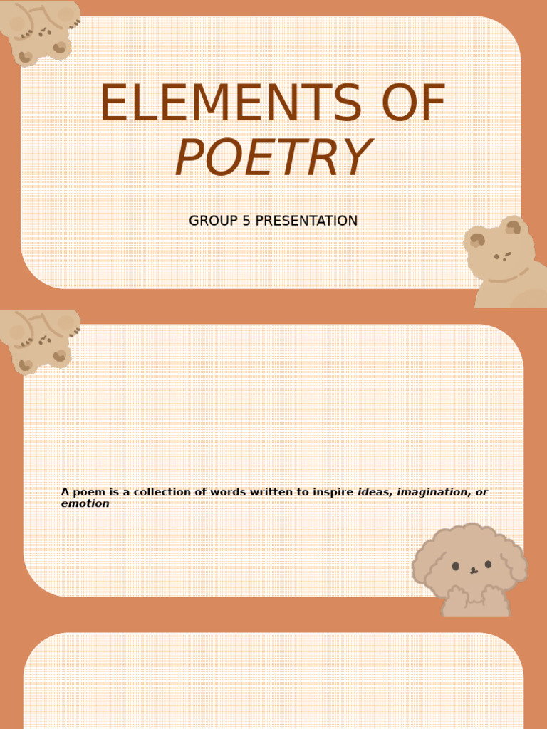 Key Elements of Poetry Explained | PDF | Poetry | Rhyme
