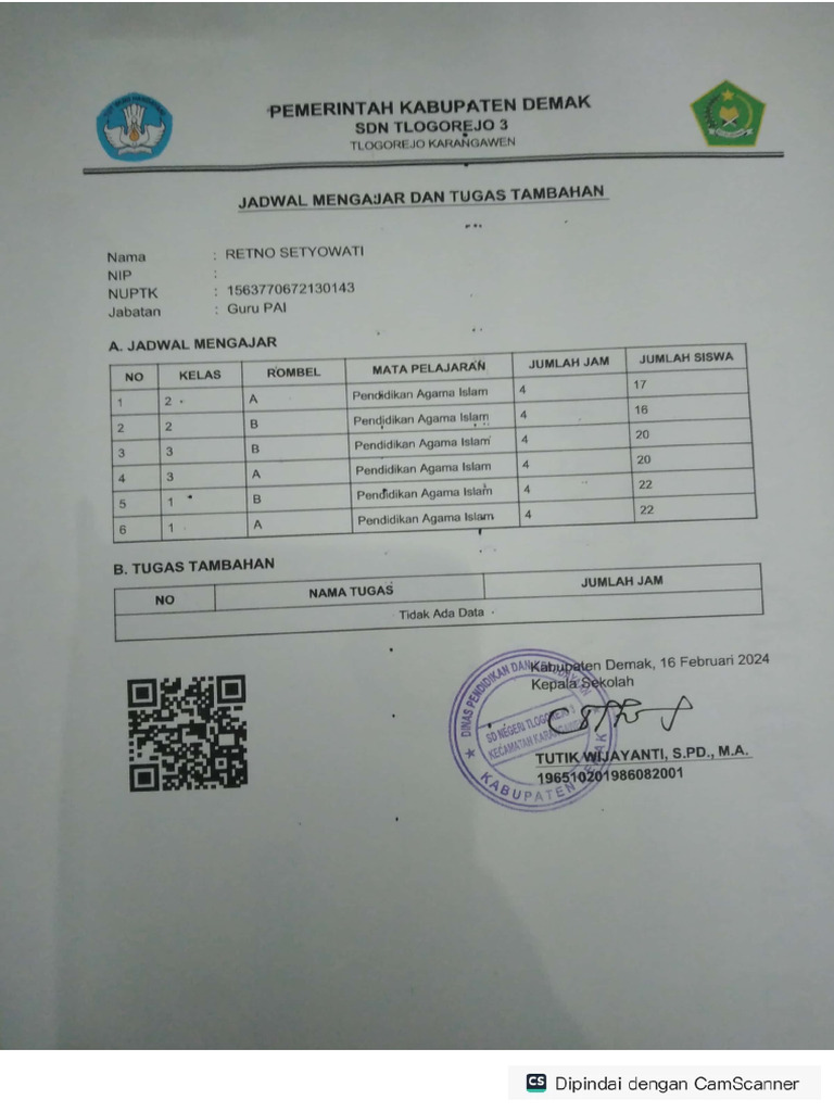 Jadwal Dan Tugas | PDF