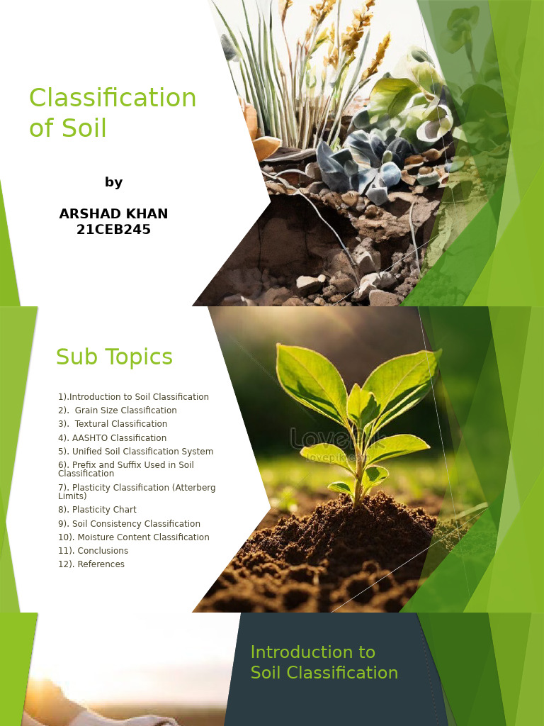 Introduction To Soil Classification | PDF | Clay | Silt