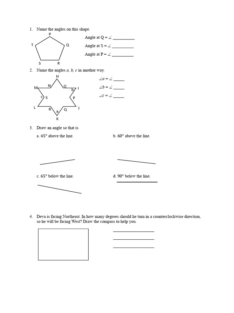 Latihan Sudut, Garis Dan Sudut | PDF | Trigonometry | Euclid