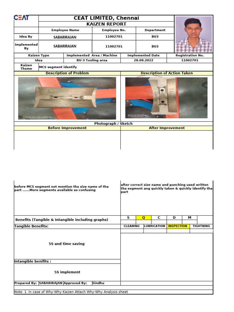 Segment Identify Keizen 28.09.2022 | PDF | Lean Manufacturing