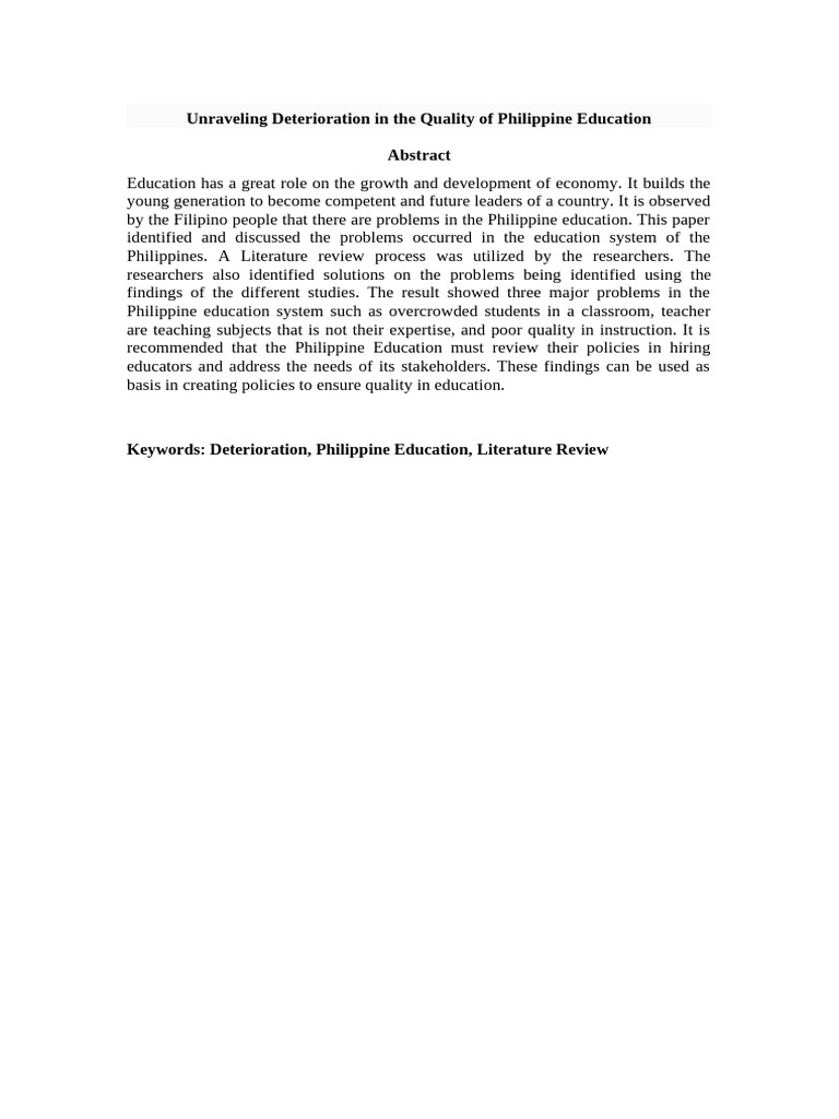 Unraveling Deterioration - Abstract | PDF