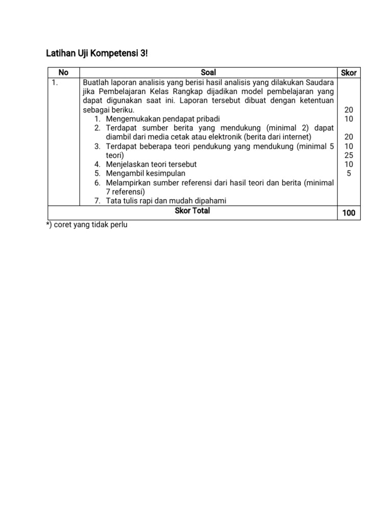 PKR - Ujikom TT-3 - Soalirma Nurmala - 857477453 | PDF
