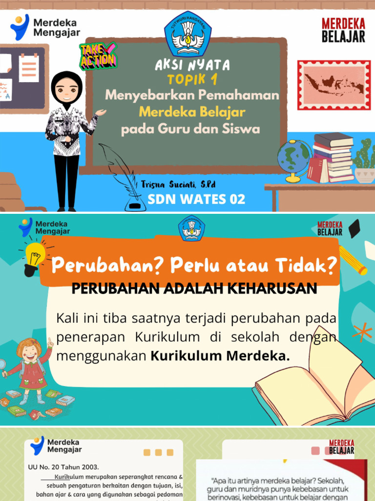 Aksi Nyata Merdeka Belajar | PDF