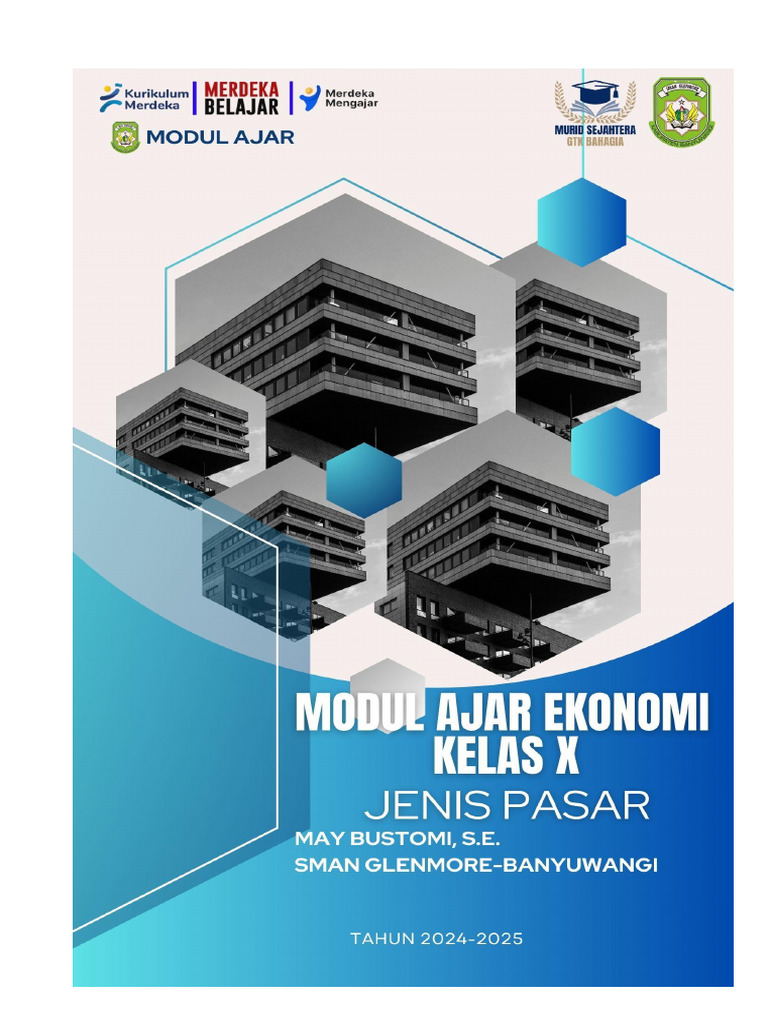 Modul Ajar Jenis Pasar (Upload PMM) | PDF